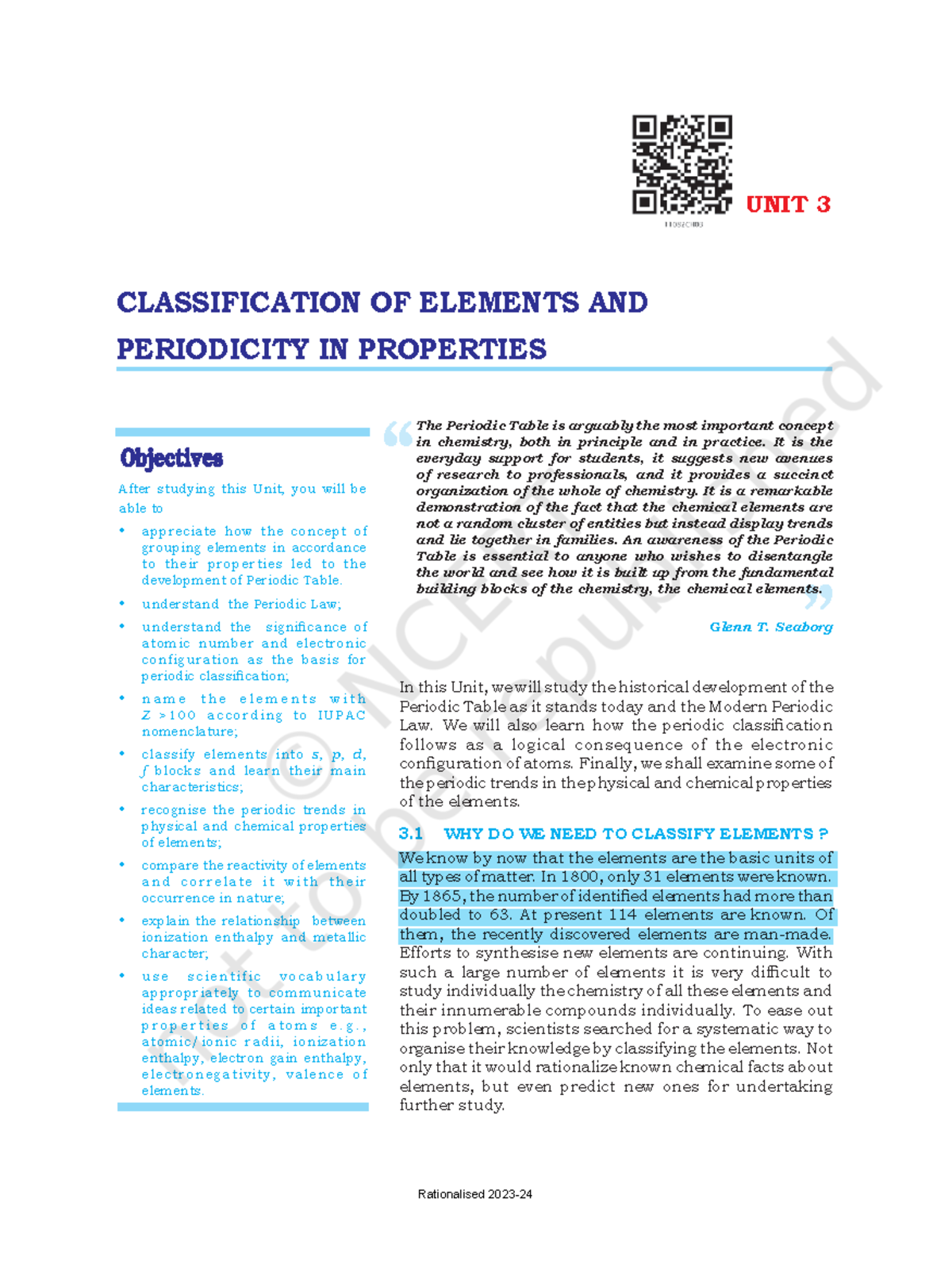 Chemistry ch3 - informative - The Periodic Table is arguably the most ...