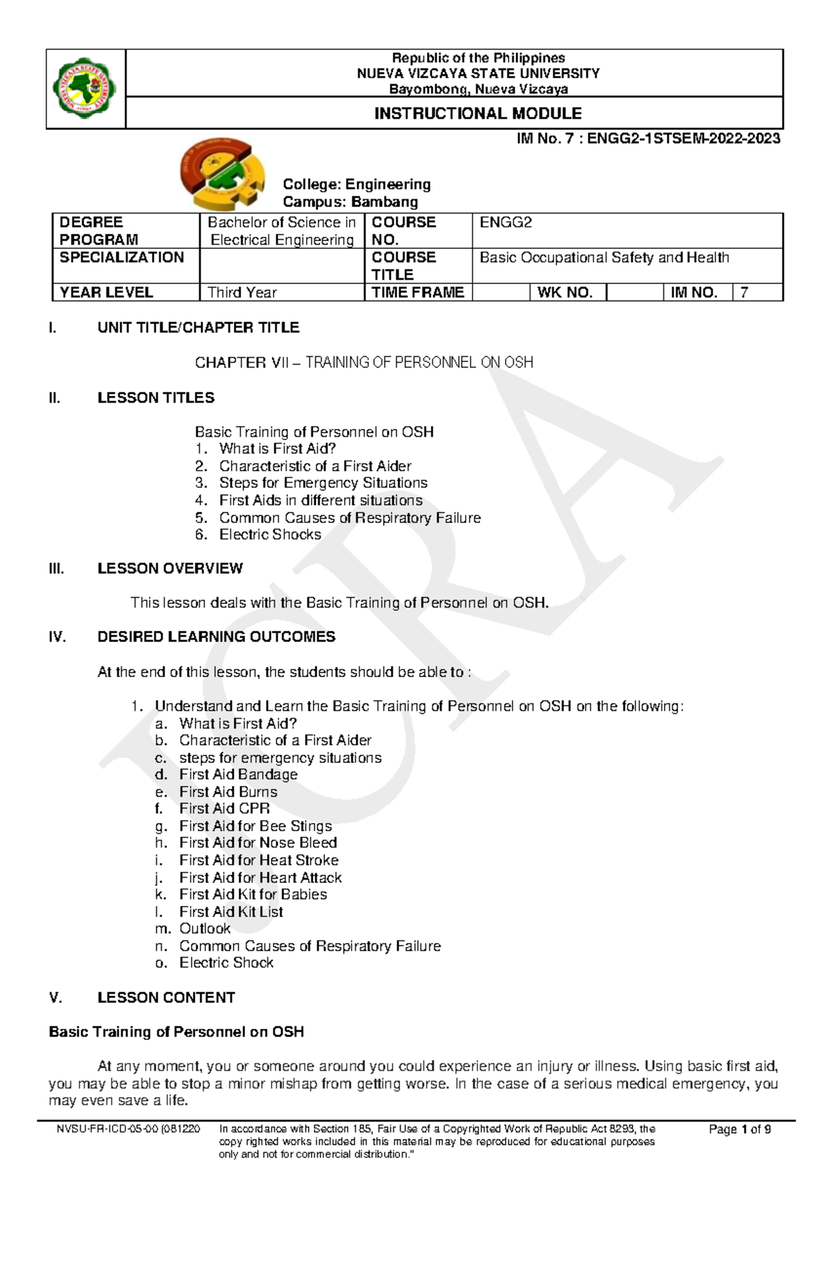 IM7 BOSH - vvuccbnnjgfd - NUEVA VIZCAYA STATE UNIVERSITY Bayombong ...