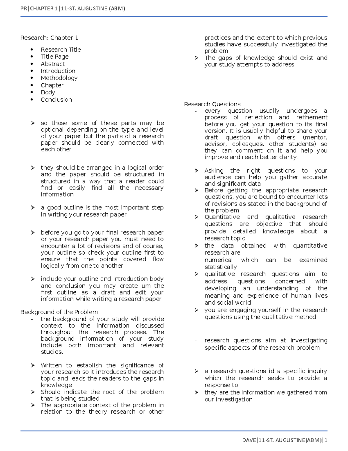 ALL SUB FEB 20 - aaaa - Research: Chapter 1 Research Title Title Page ...