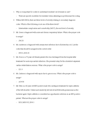 HIM 360 ch 1 notes - Coding systems and medical nomenclatures are used ...