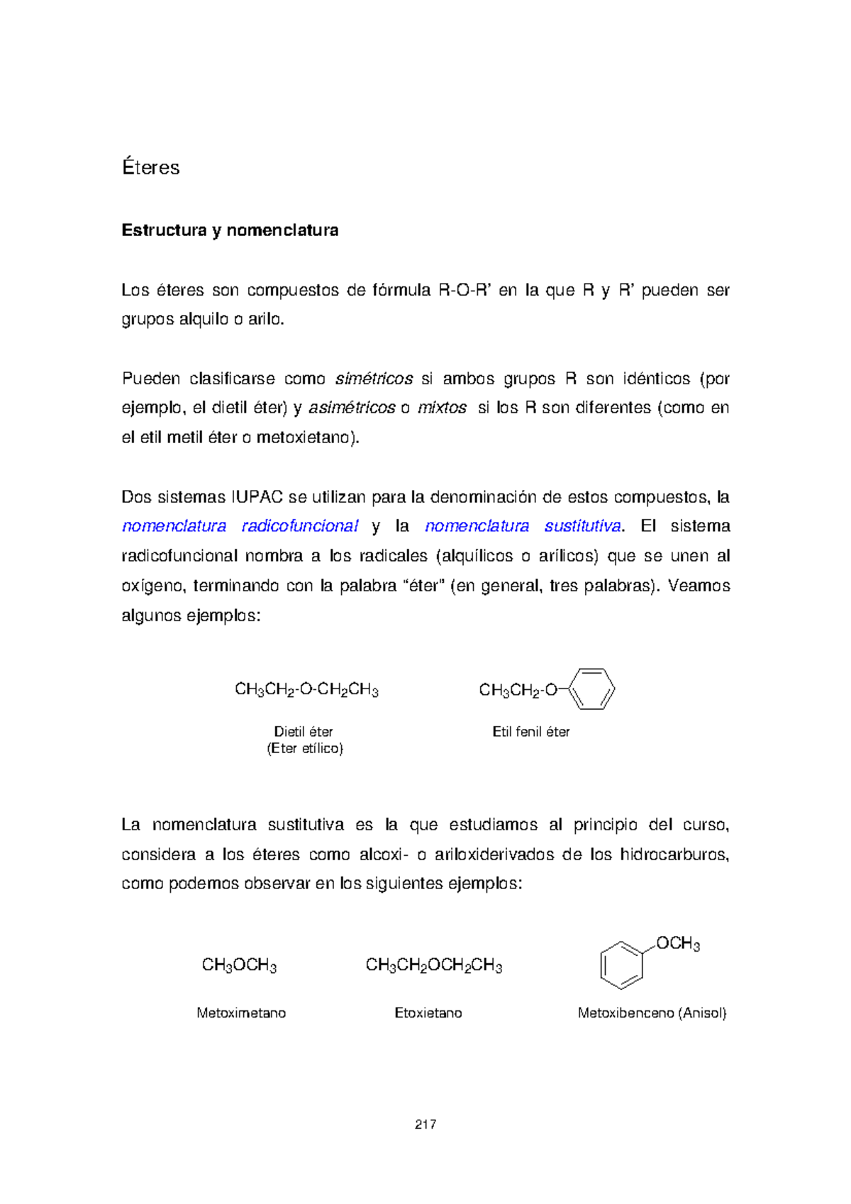 Que son los eteres - Éteres Estructura y nomenclatura Los éteres son ...