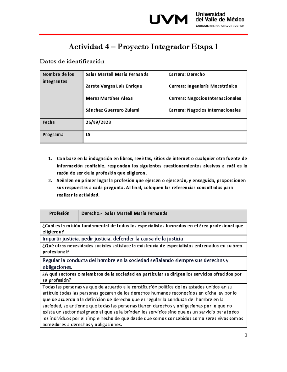 Actividad 3 Proyecto Integrador Etapa 1 - Actividad 4 – Proyecto Integrador Etapa 1 Datos de ...