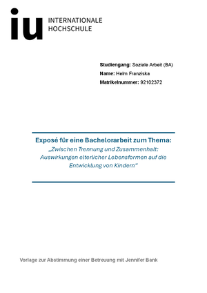 Bachelorarbeit - BBAK02 - IU - Studocu
