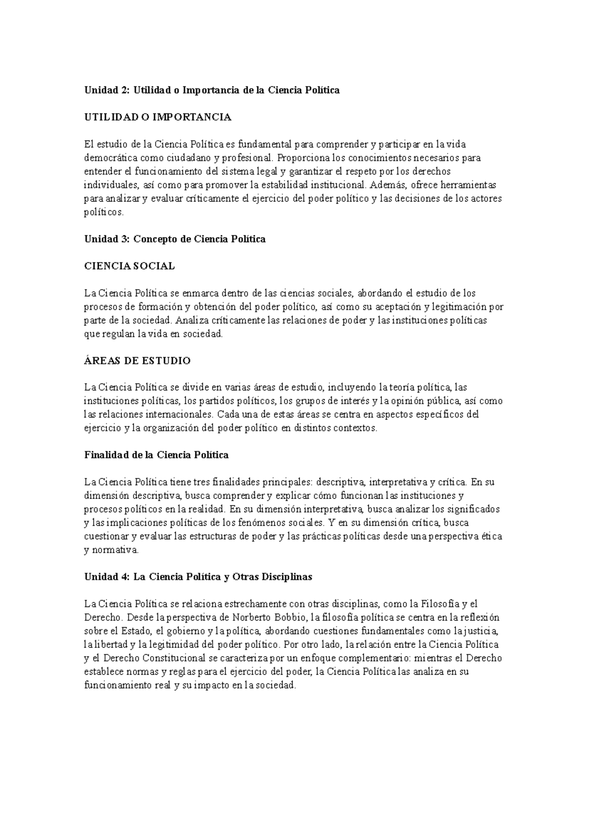 Unidad 2 - SADSADSADSAD - Unidad 2: Utilidad o Importancia de la ...