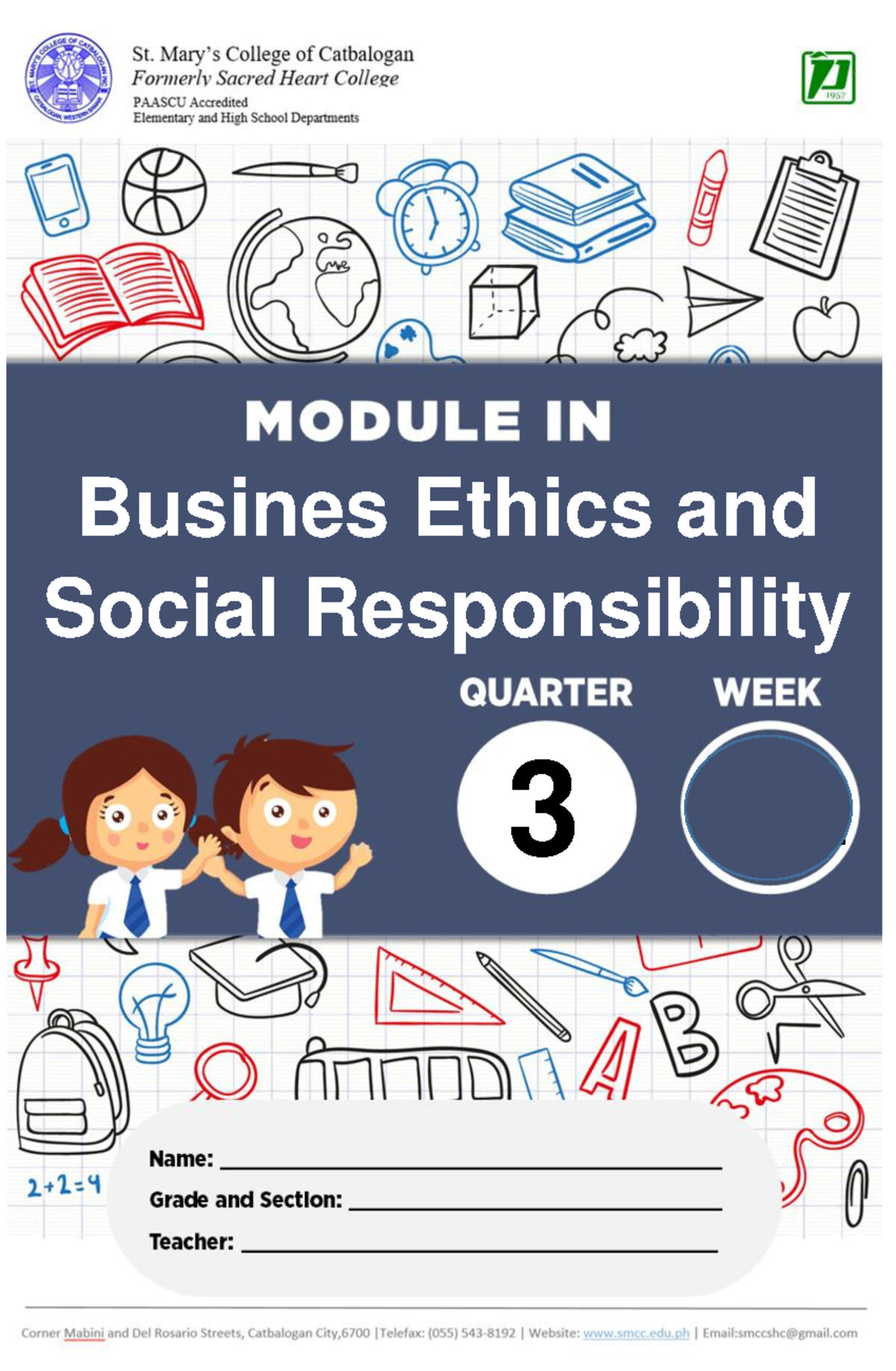 Busethcsw 3 - Lecture notes 1 - Busines Ethics and Social ...