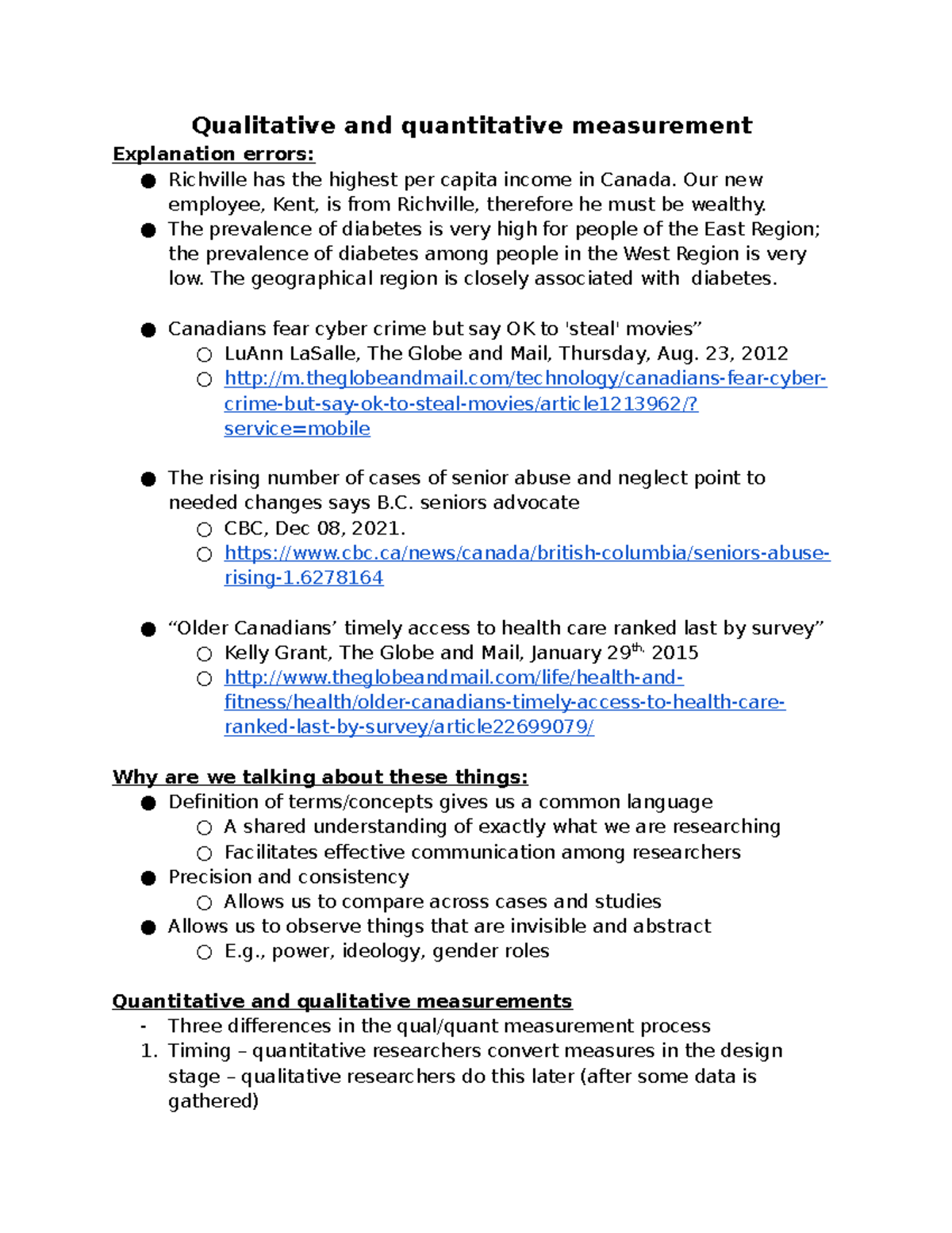 SSRM qualitative and quantitative meausremnt - Qualitative and ...