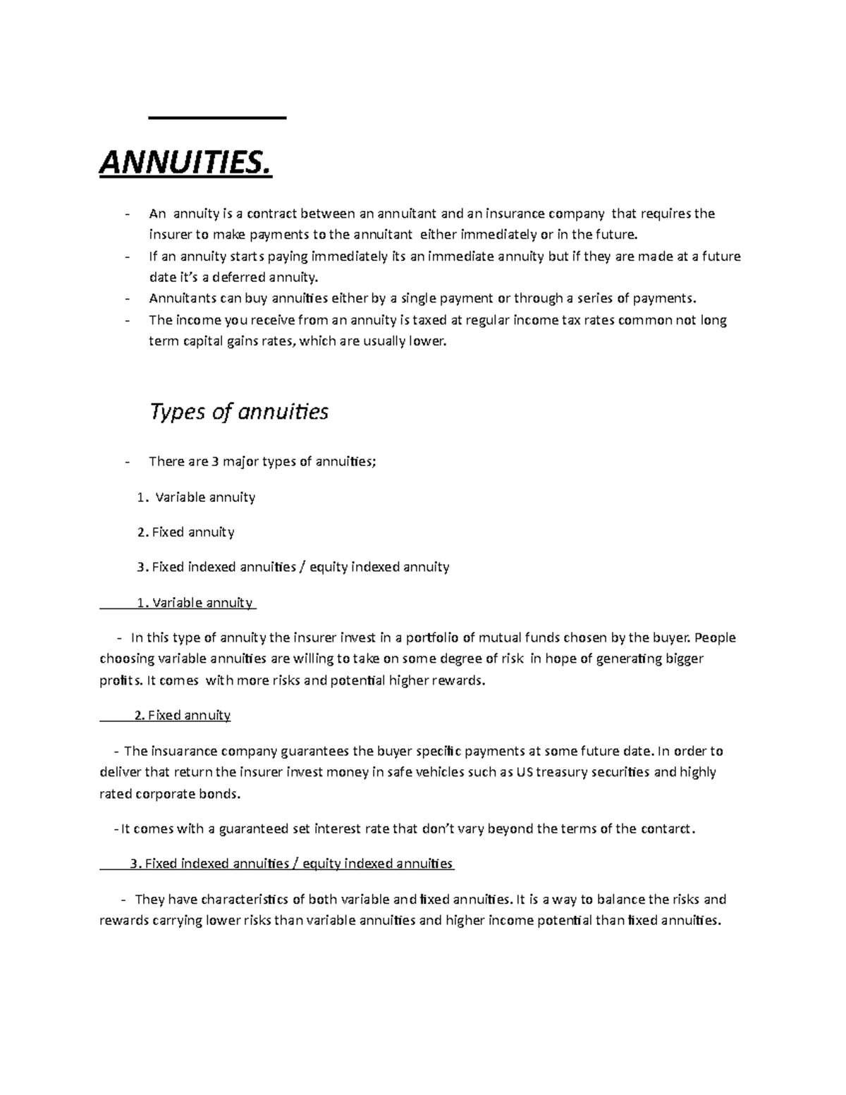 Annuities AND Perpetuities. (Autosaved) - ANNUITIES. An annuity is a ...