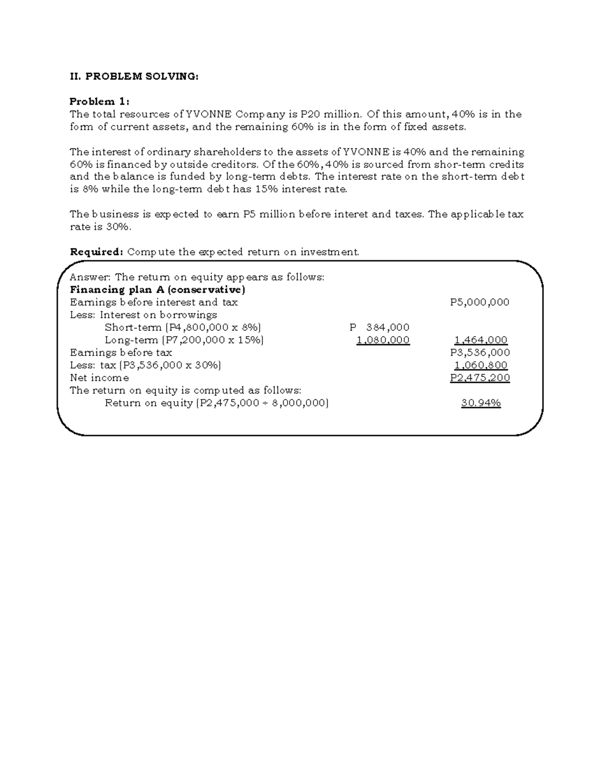 Part 2 Chapter Test - HEHEHEHEHEHHEHEHEHEHEHH - II. PROBLEM SOLVING ...