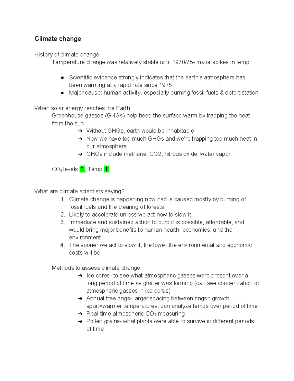 Climate change lecture 4 12 - Climate change History of climate change ...