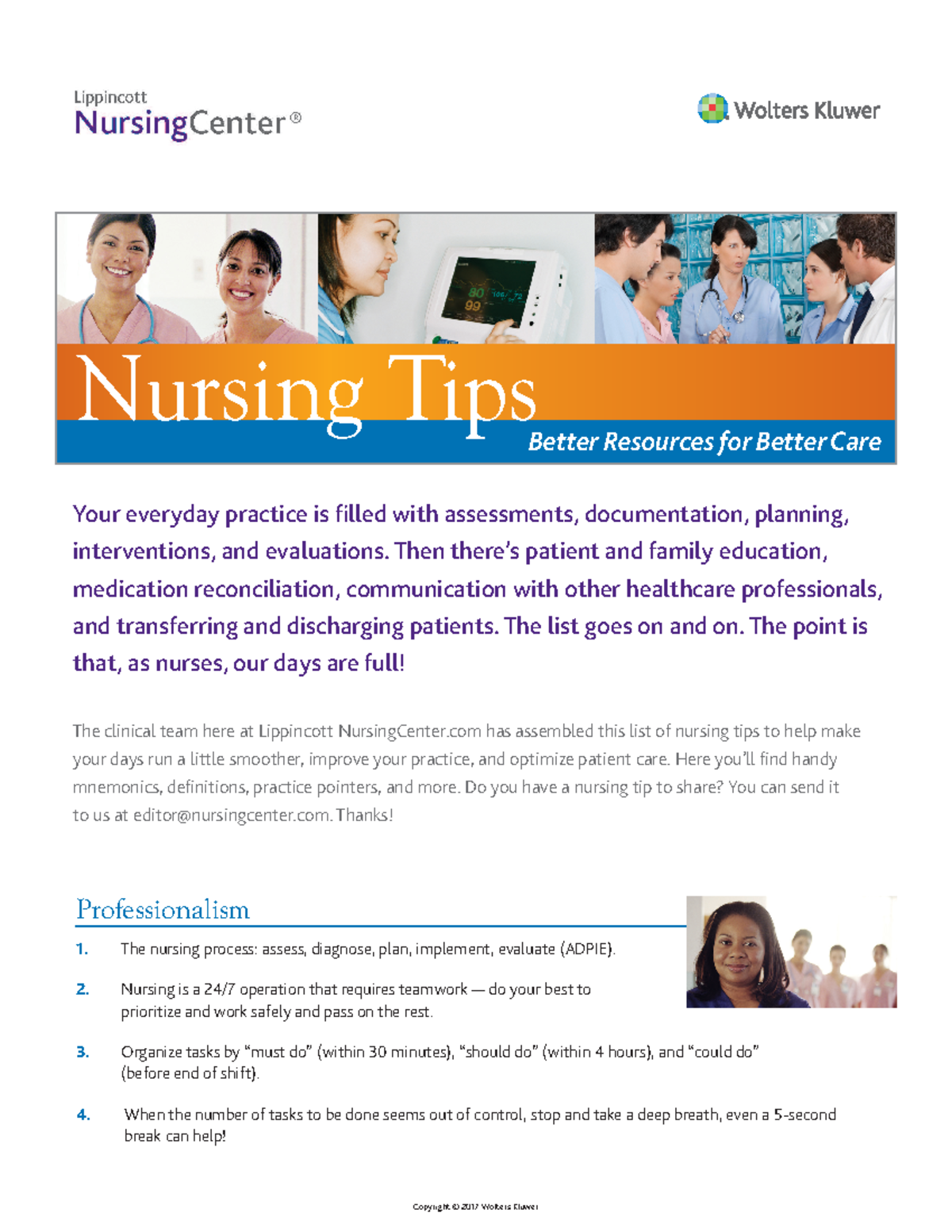 Nursing Tips - tips - Nursing Tips Better Resources for Better Care ...