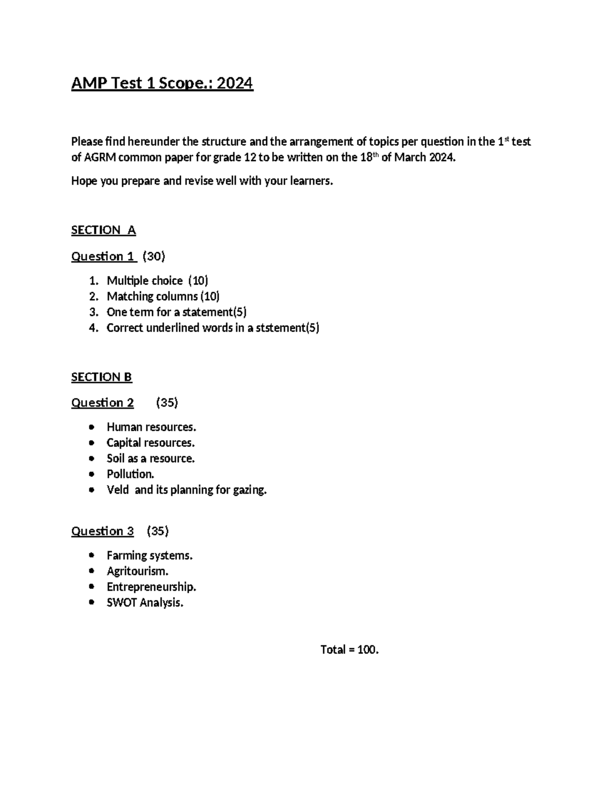 AMP Test 1 scope 2024 - I will do the best - AMP Test 1 Scope.: 2024 ...