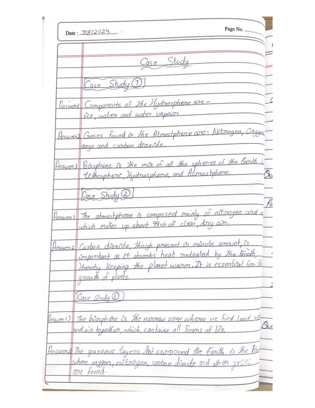 Case Study - Workbook page - Date : . 2862024. Misa is ad fi 7 Coe Study ee Cce Shoal CT. E ...