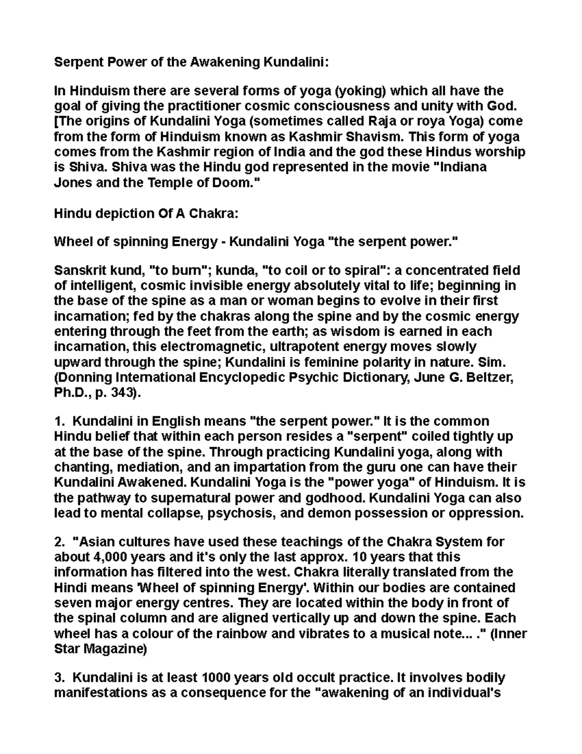 274414696 Serpent Power of the Awakening Kundalini - Serpent Power of ...