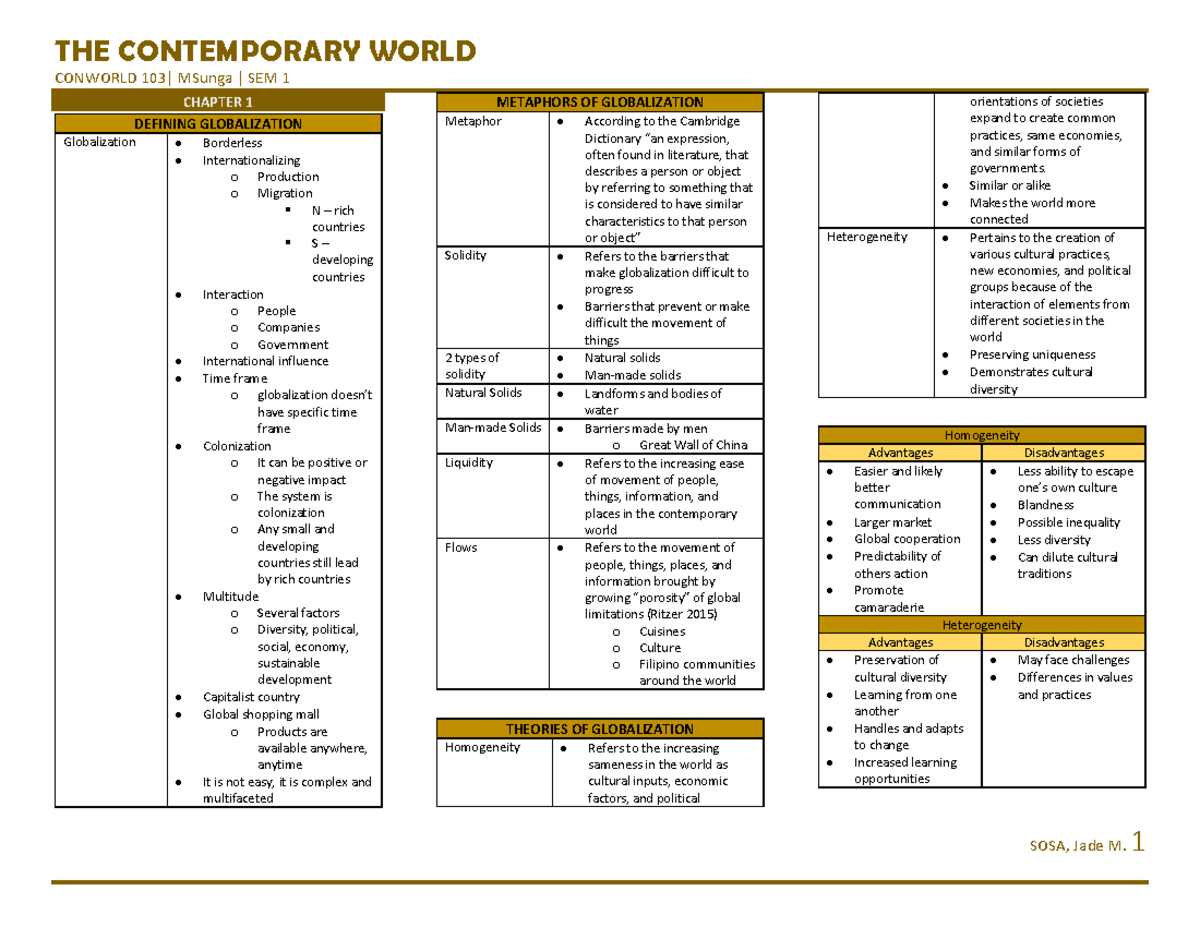 Transes- Conworld-1 - FOR REVIEW - CONWORLD 103 | MSunga | SEM 1 CHAPTER 1 DEFINING ...