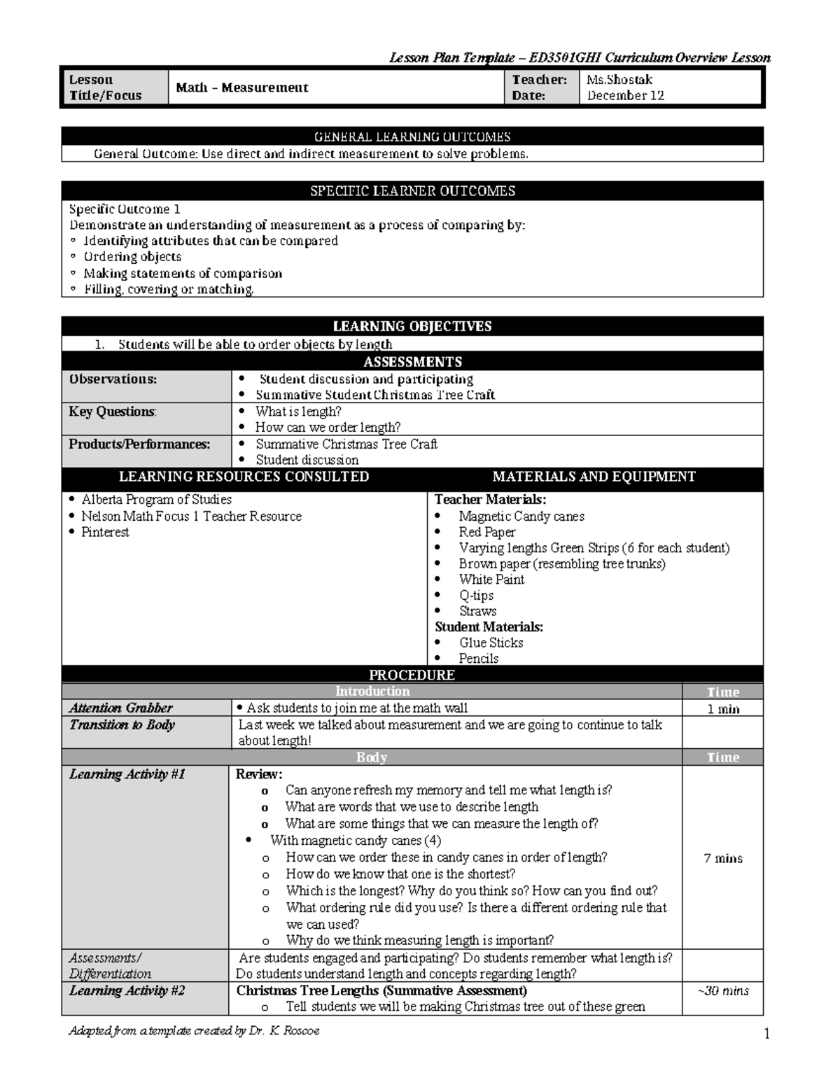 367111101 math dec 12 - gcvh hcgg hgg - Lesson Plan Template ...