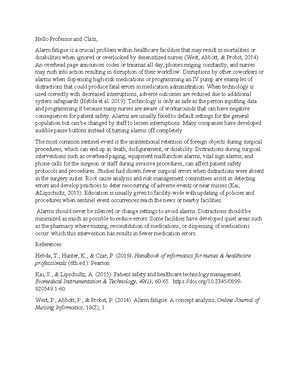 N R 361 5th week - solve assignment - The technology topic that I will discuss about is - Studocu