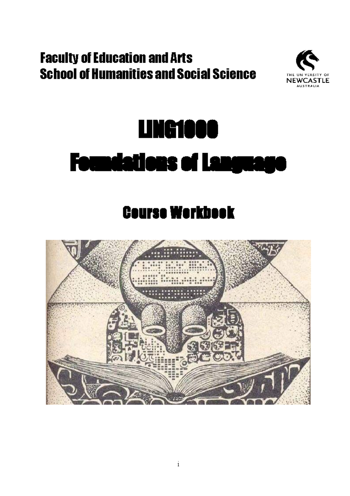 LING1000 Foundations of Language Course Workbook 2023 - Faculty of ...