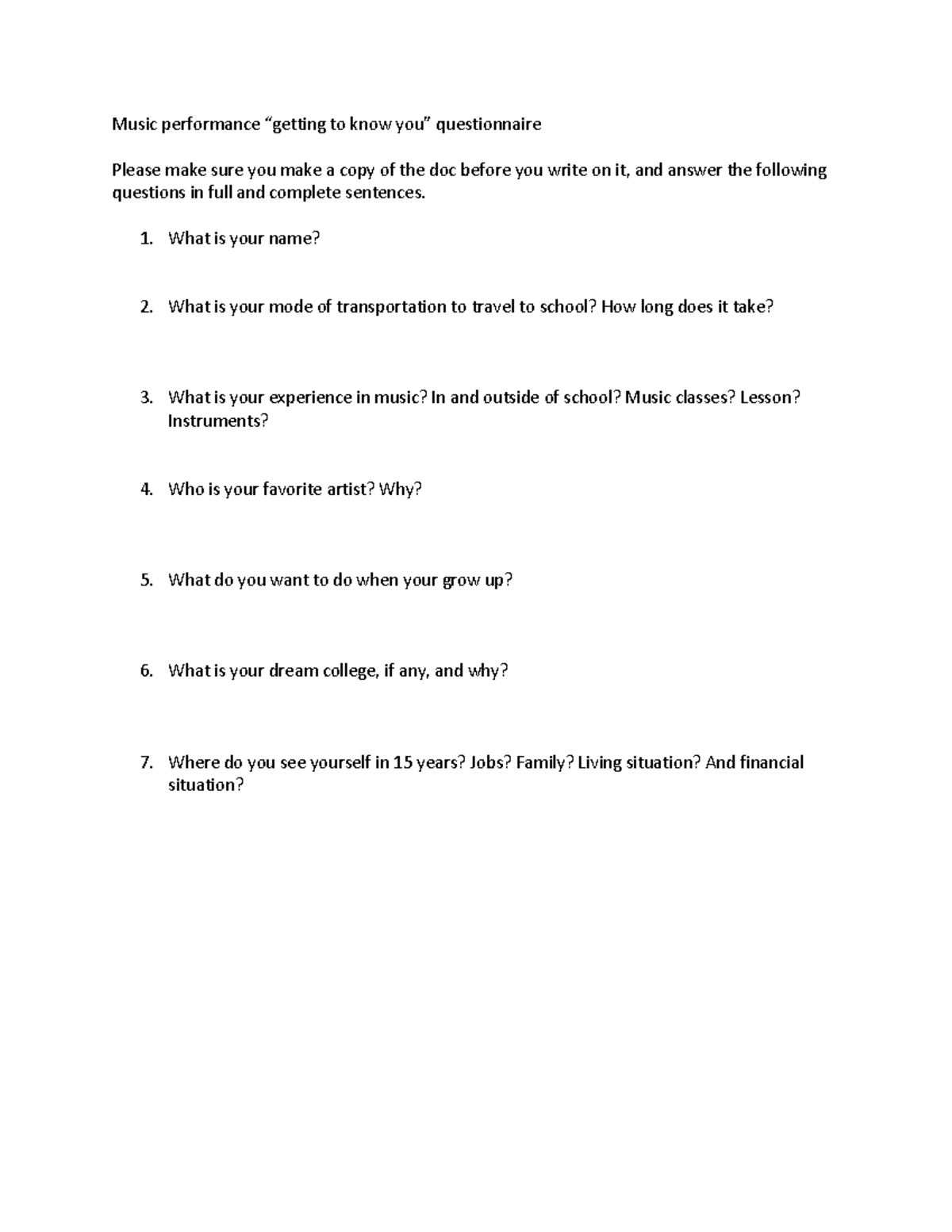 PDF document - Hi ml - Music performance “getting to know you ...