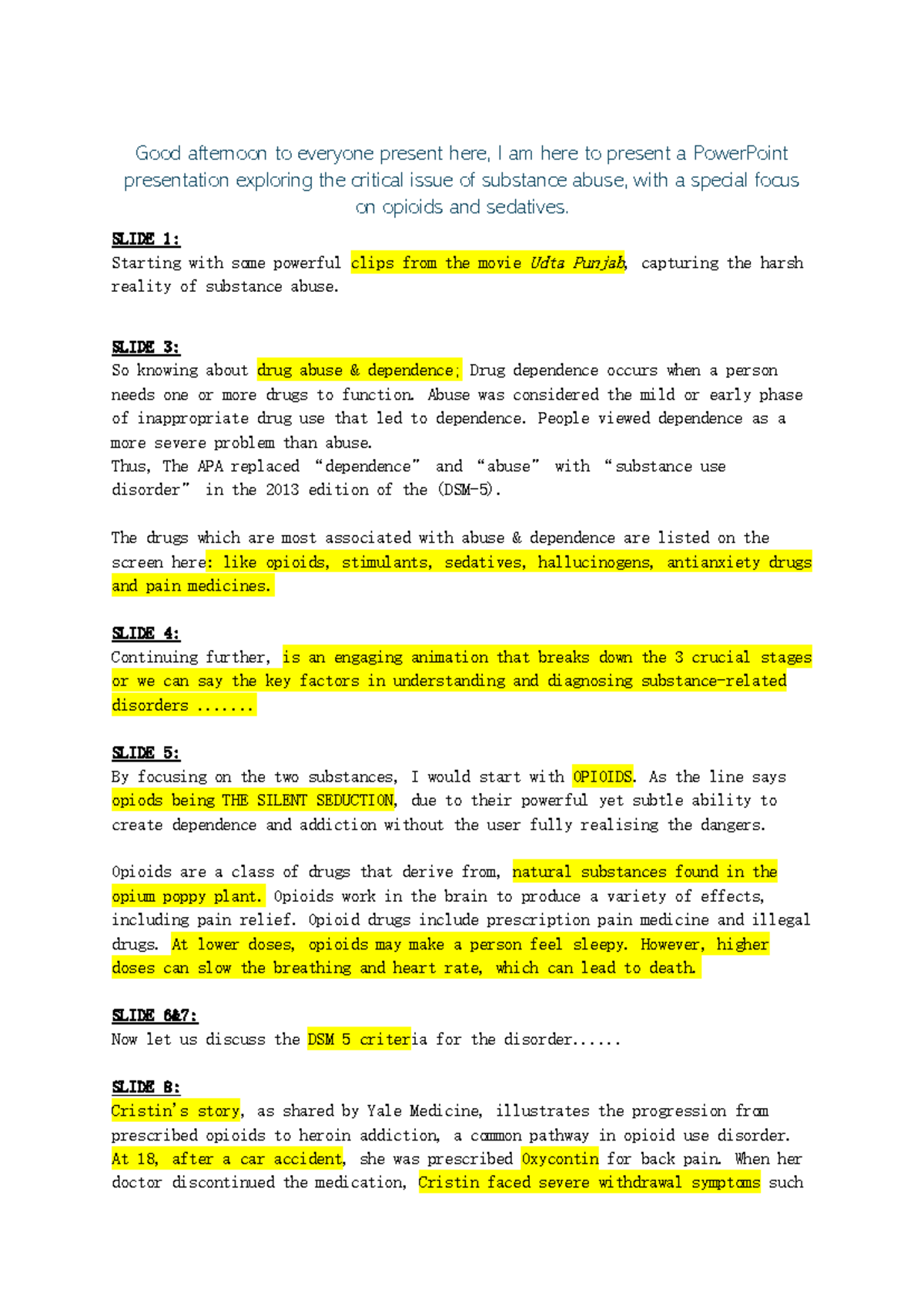 Pmbd speak - notes - Good afternoon to everyone present here, I am here ...