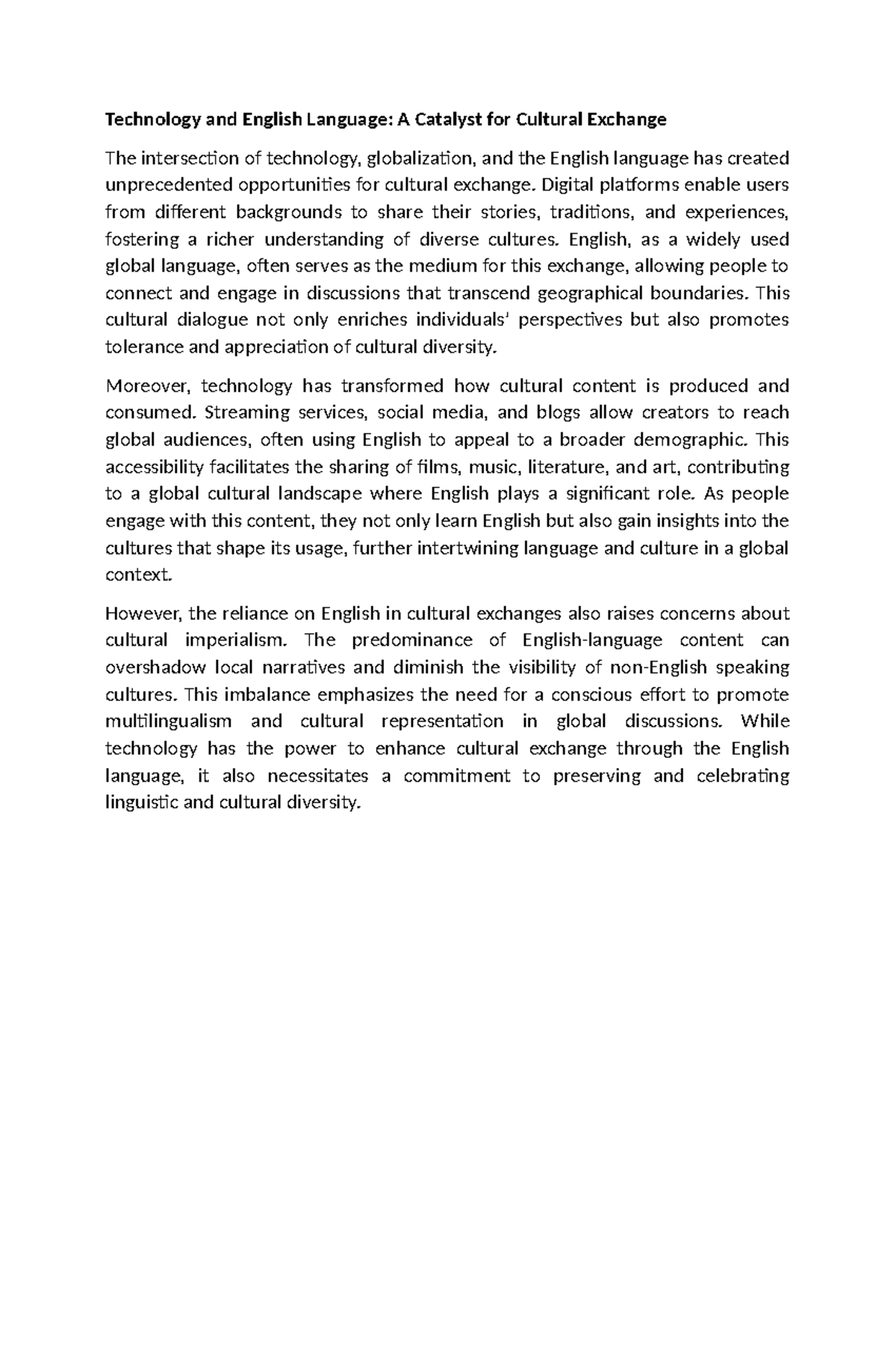 Technology and English Language - Digital platforms enable users from ...