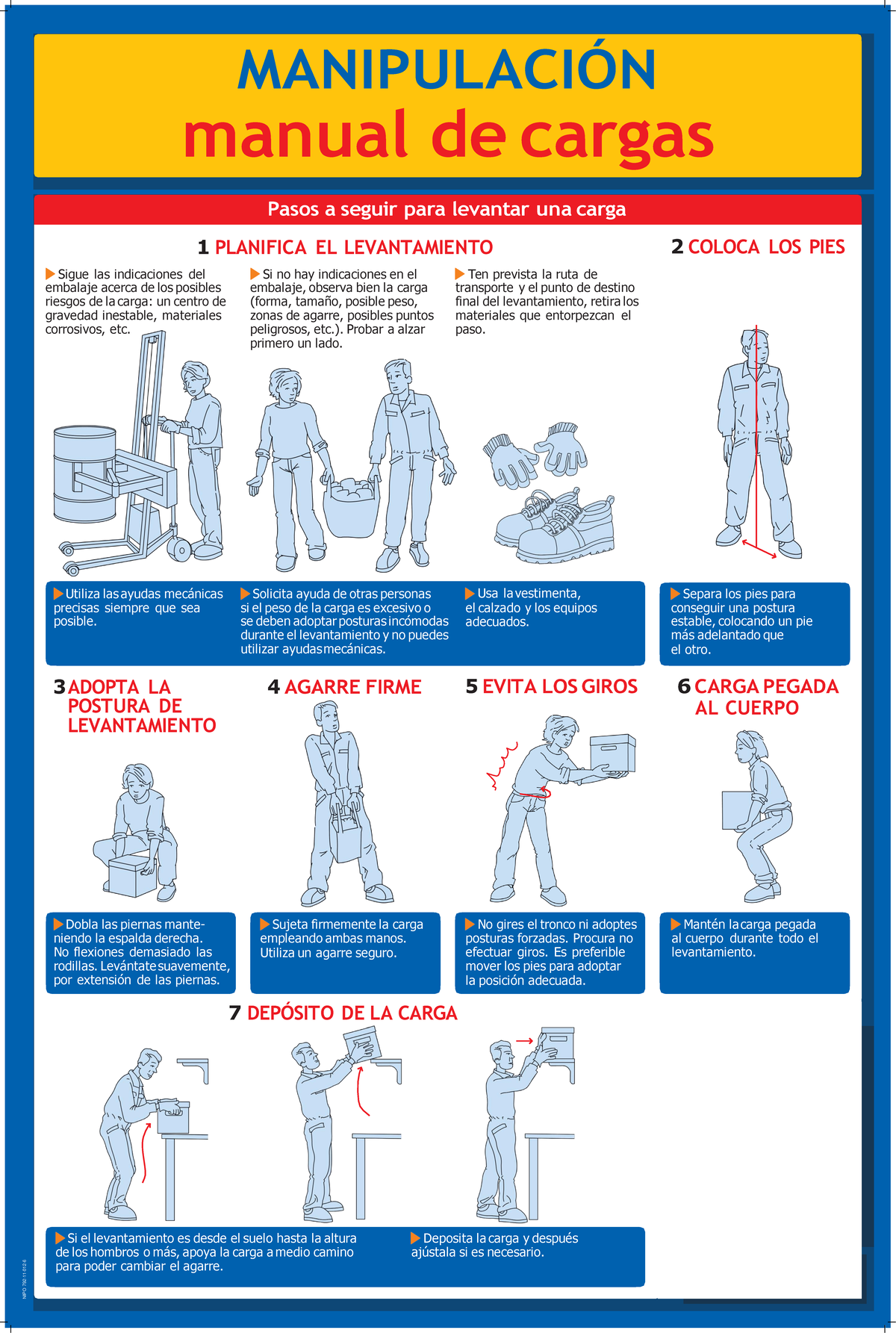 B Boletín Informativo DE Manipulación Manual DE Cargas - MANIPULACI”N manual de cargas Pasos a ...