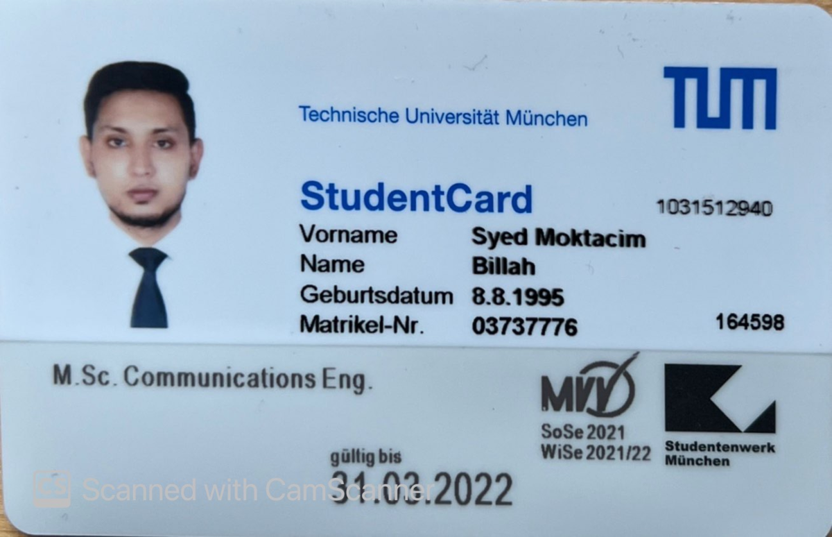Tum ID Card - Midterm Exam - Data networking - Studocu