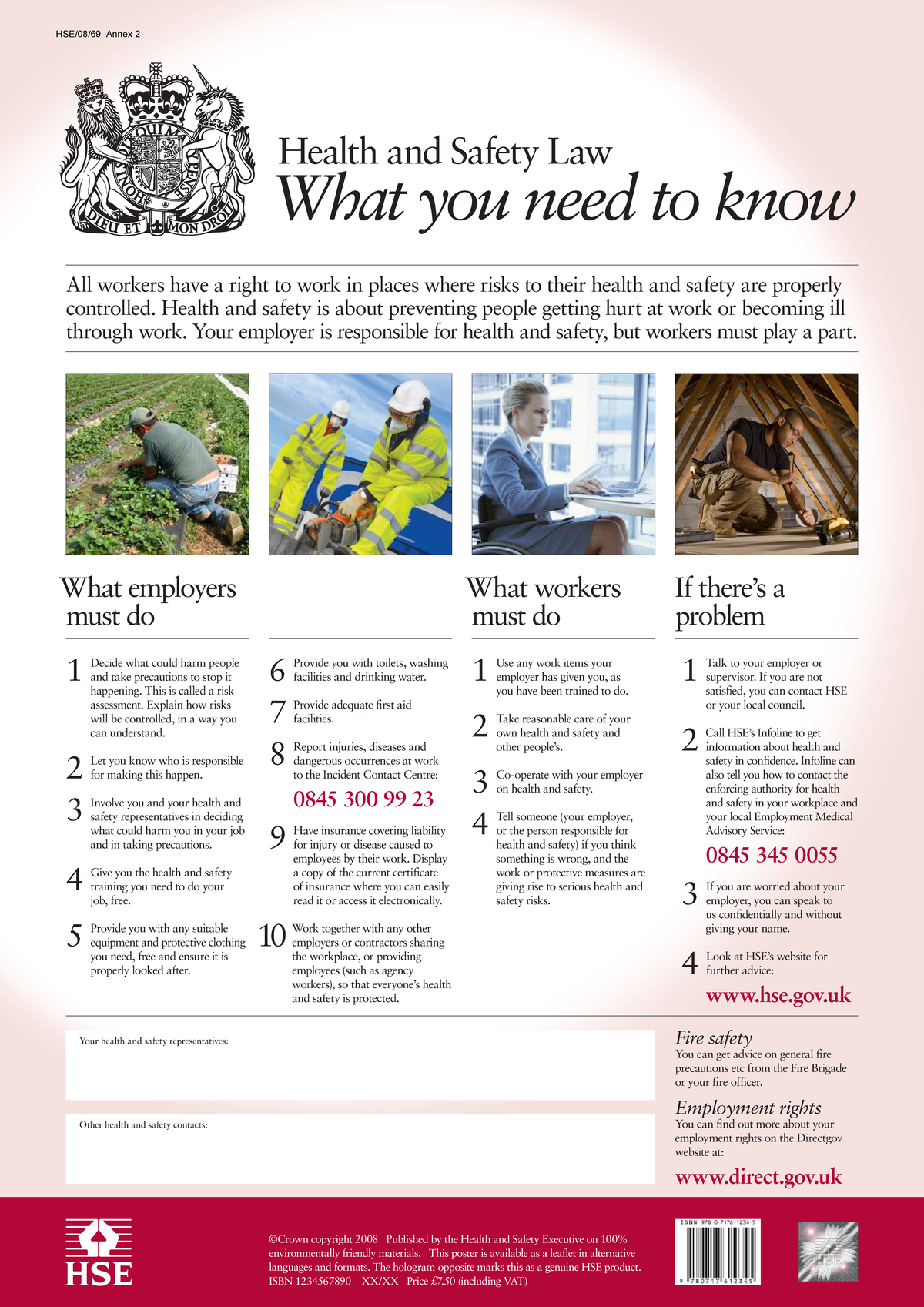 HSE What you need to know - Health and Safety Law What you need to know What employers must do 1 ...