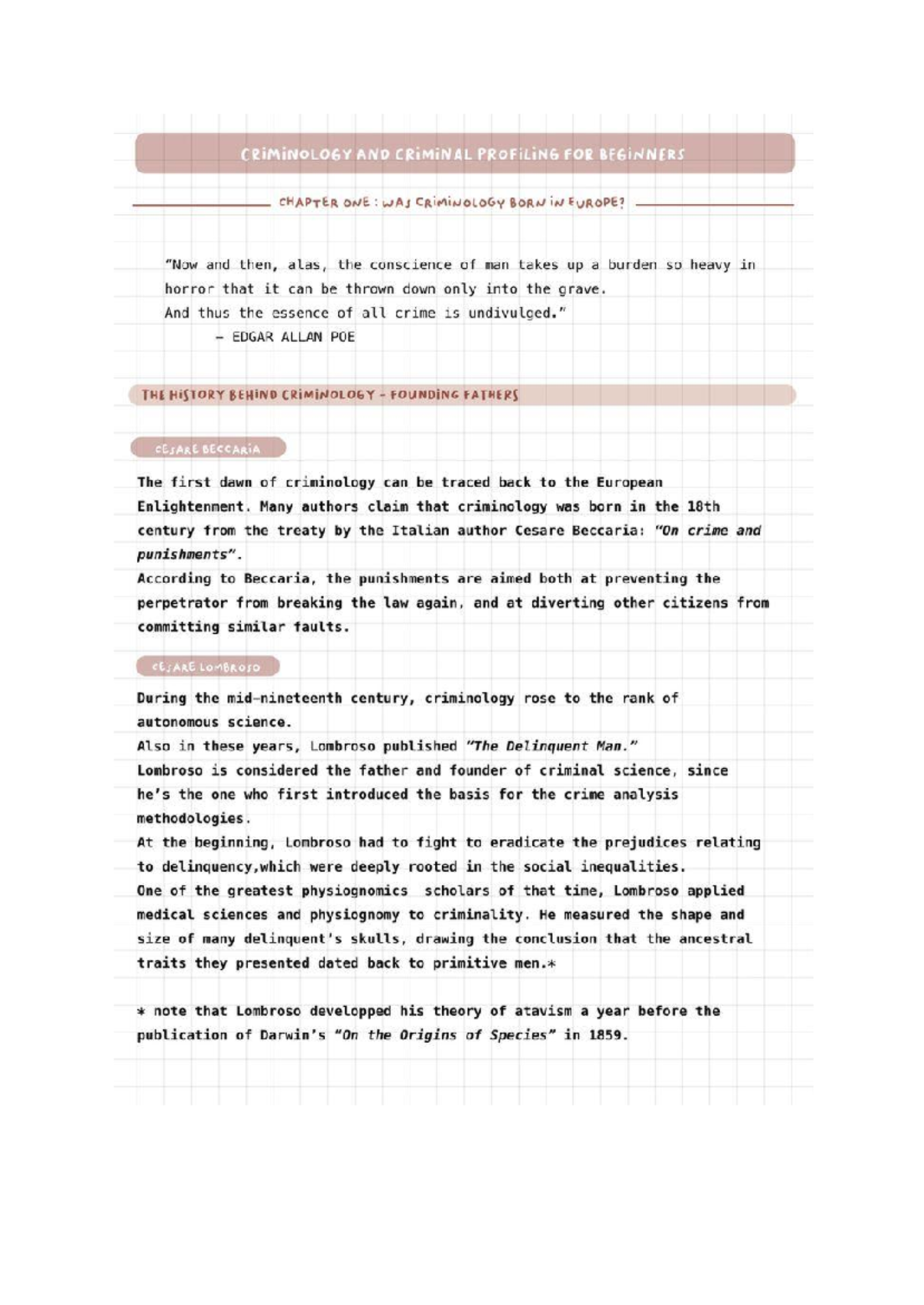 Criminology - notes - CRiMiNOLOGY AND CRiMiNAL PROFiLiNG FOR BEGiNNERS ...