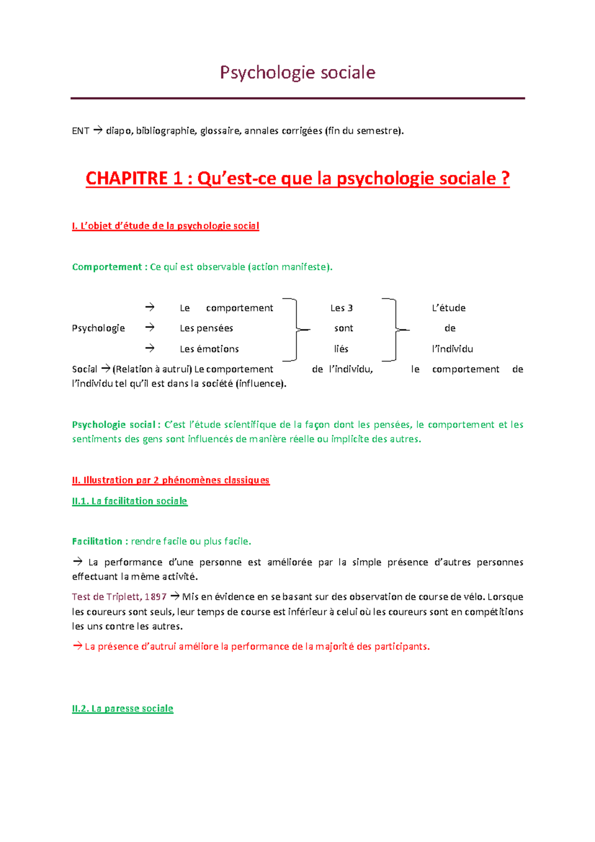 Psychologie sociale - CM de Licence psycho 2019 - Warning: TT: undefined function: 32 ...