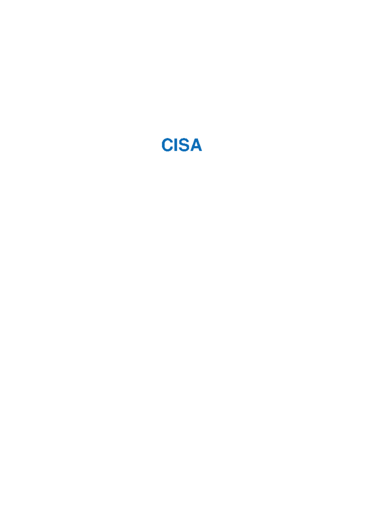 C ISA question bank- Read - CISA D. Increased information protection ...