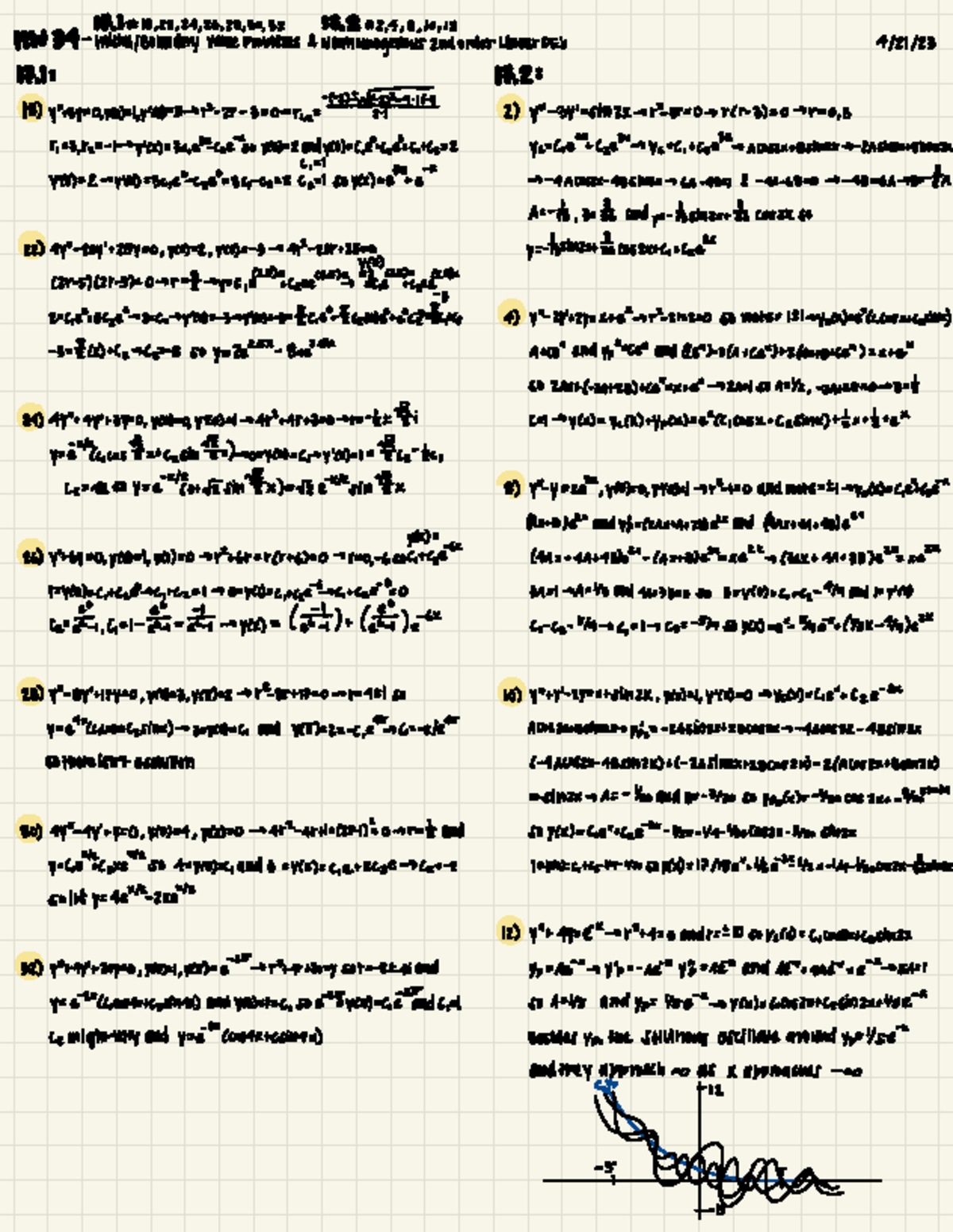 Calc 2 Homework 34 - ####### 17. 1#18,22,24,26,28,30,32 17 #2, 1, 8, 10 ...