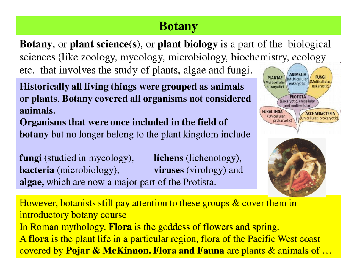07. Botany (Presentation) author University of Washington - Biostatics ...