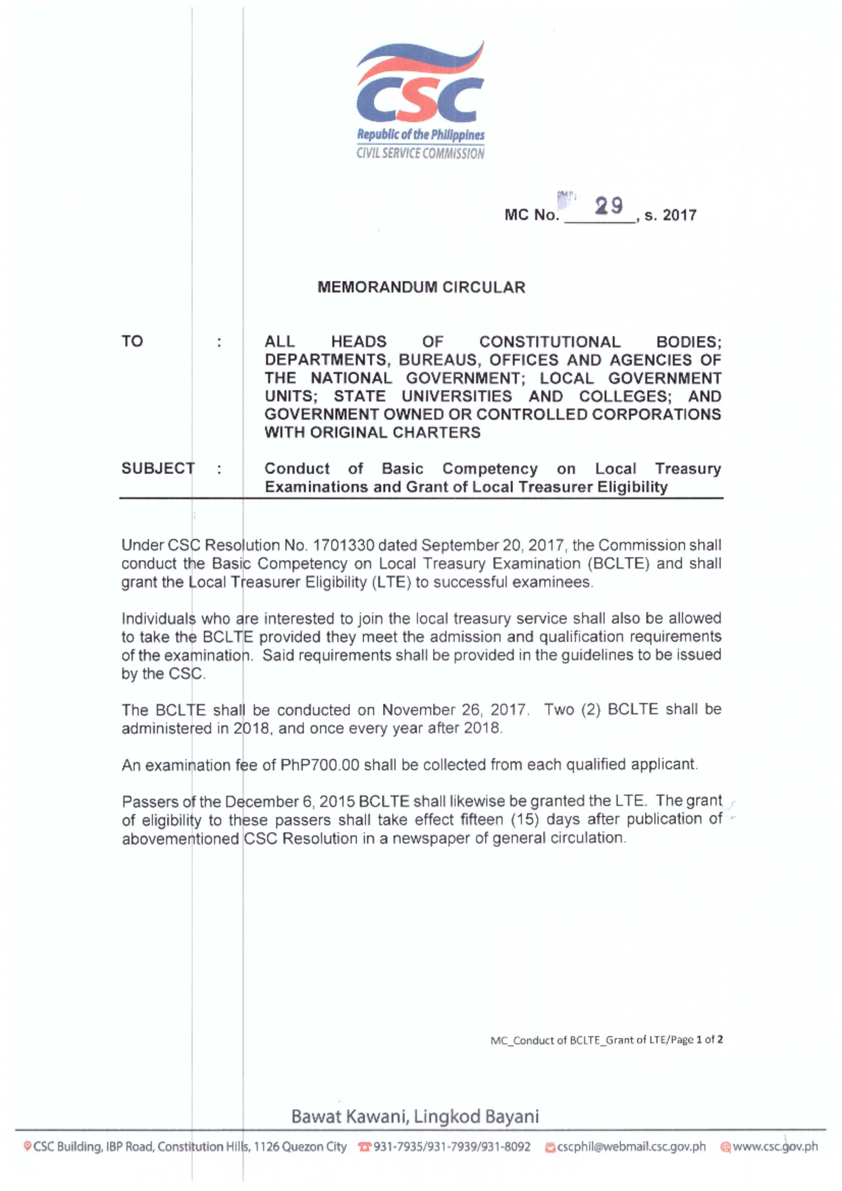 List of Position Titles for which Bclte is appropriate - Education ...