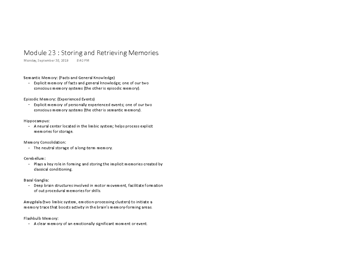 Module 23 - Kristy Huntley - Introduction to Psychology : PSYC 1111 ...