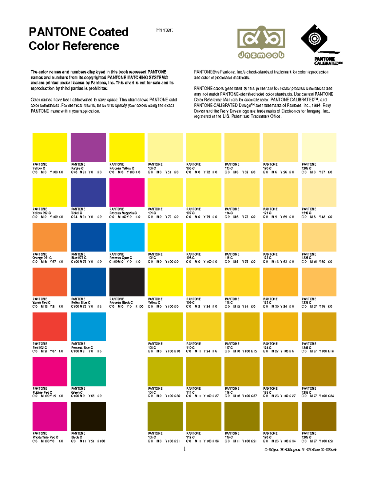Pantone Color Referance - PANTONE® is Pantone, Inc.'s check-standard ...