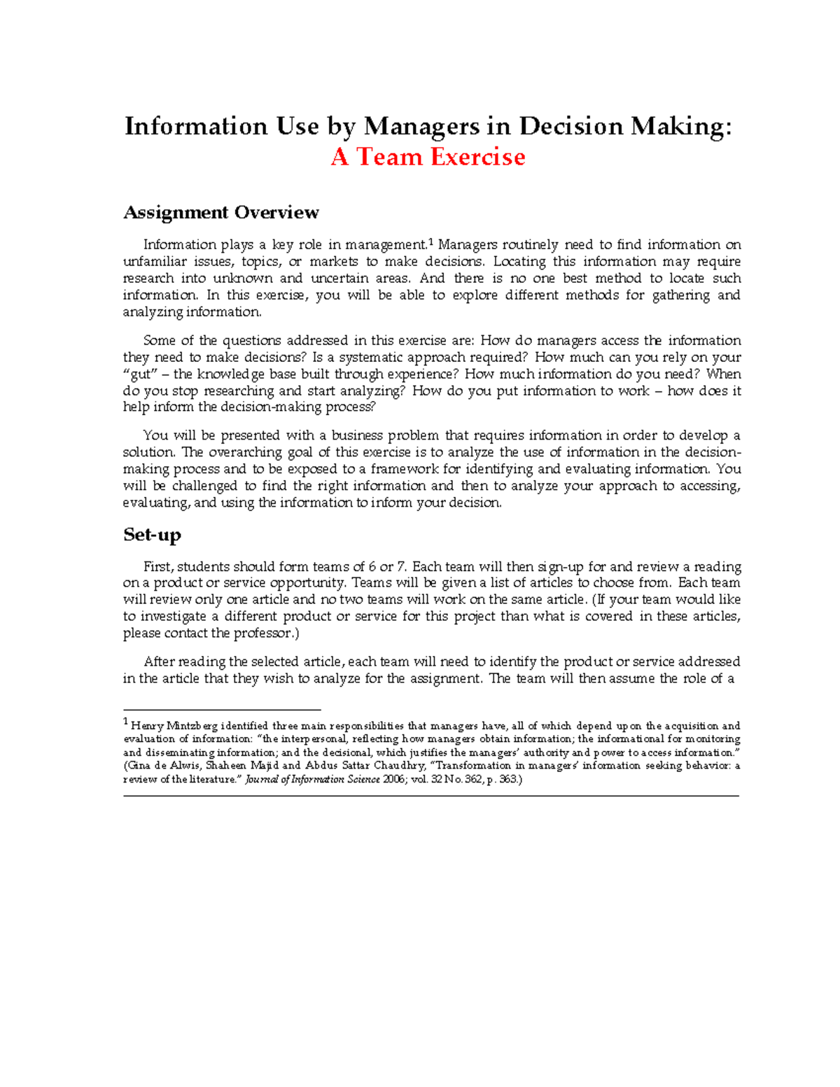 2. Session 2-3 Main Exercise DA - Information Use by Managers in ...