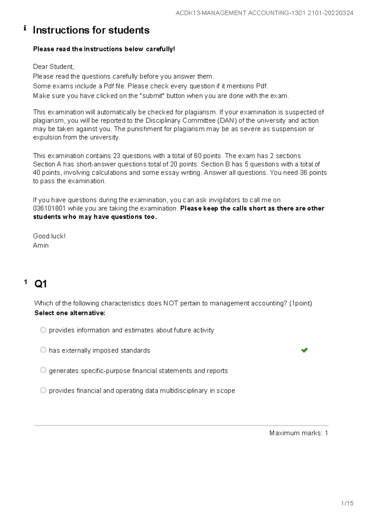 Inspera Assessment 222 - Instructions for students Please read the ...