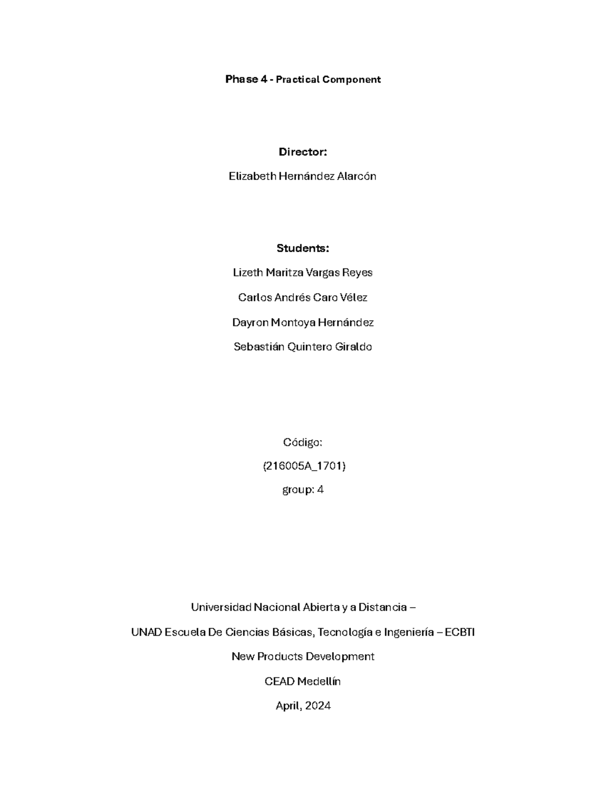 Phase 4 - Practical Component 216005 4 - Phase 4 - Practical Component ...