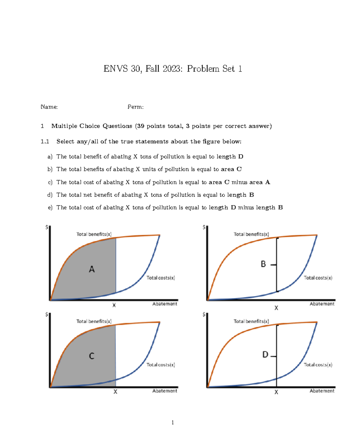 ENVS30 ps1 f2023-1 - copy of problem set 1 questions - ENVS 30, Fall 2023: Problem Set 1 Name ...