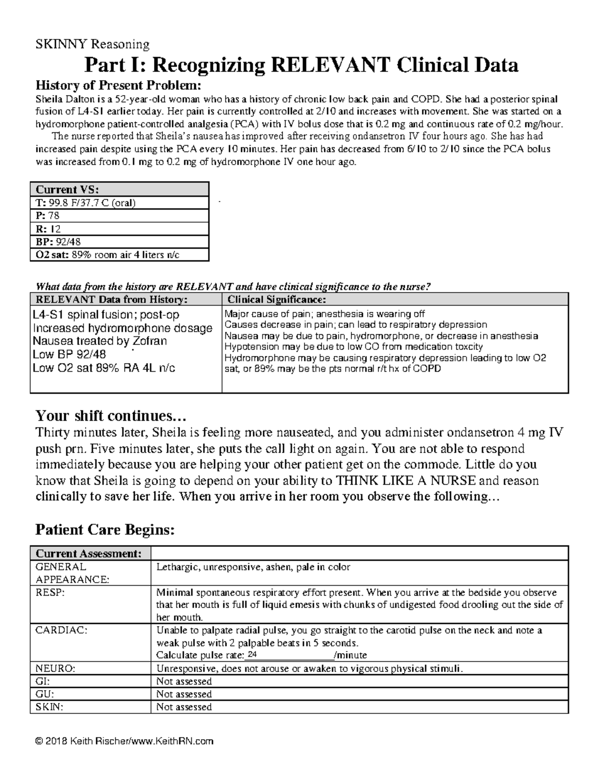 Unfolding Clinical Reasoning Case Study - GD 164 - COS - Studocu