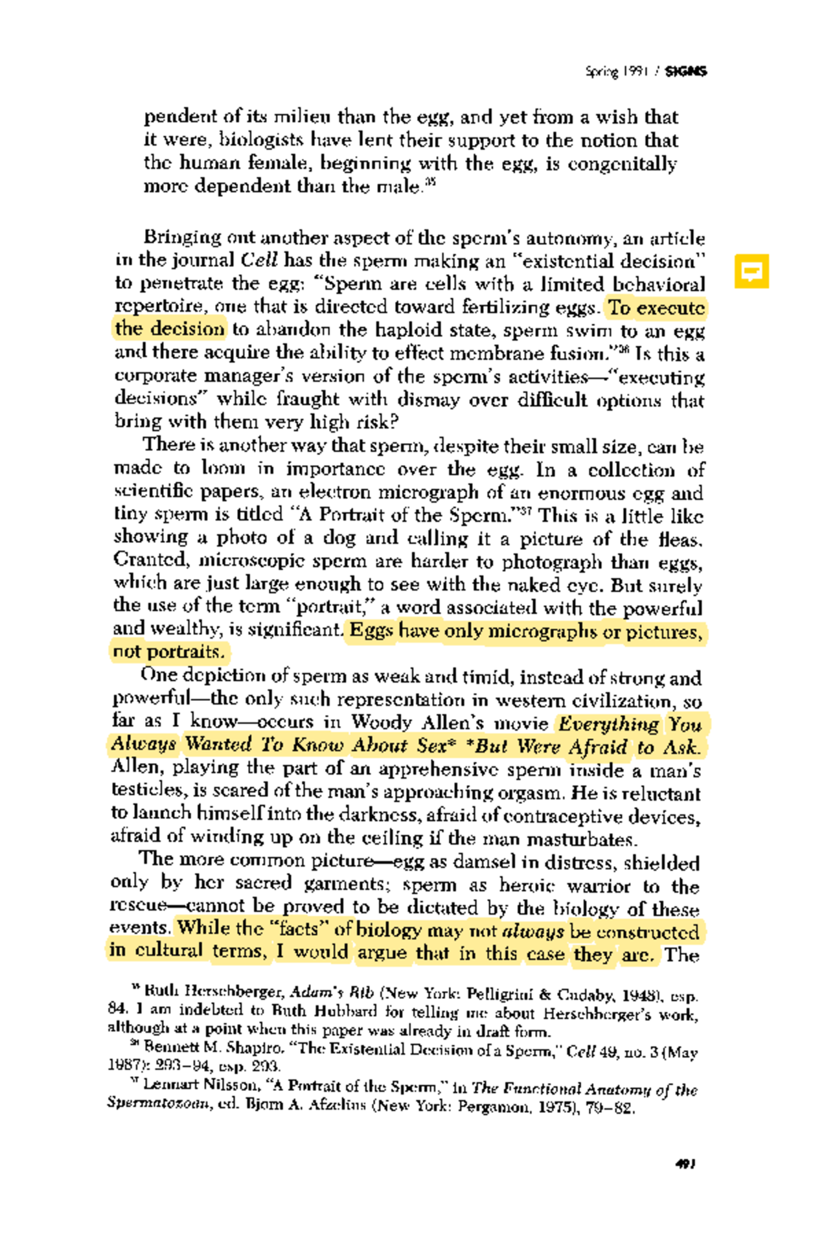 8The Egg and the Sperm How Science Has Constructed a Romance Based on ...