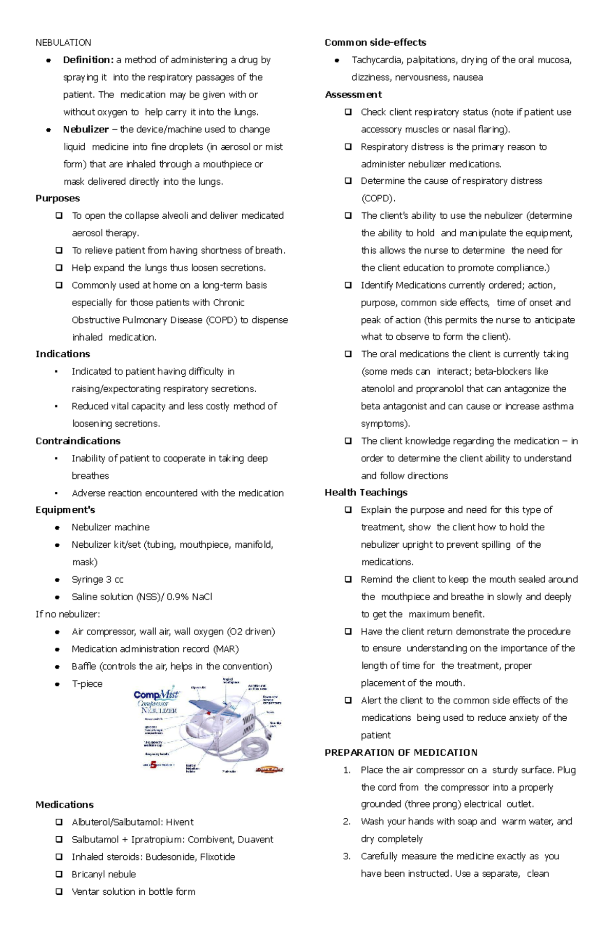Nebulation - NEBULATION Definition: a method of administering a drug by ...