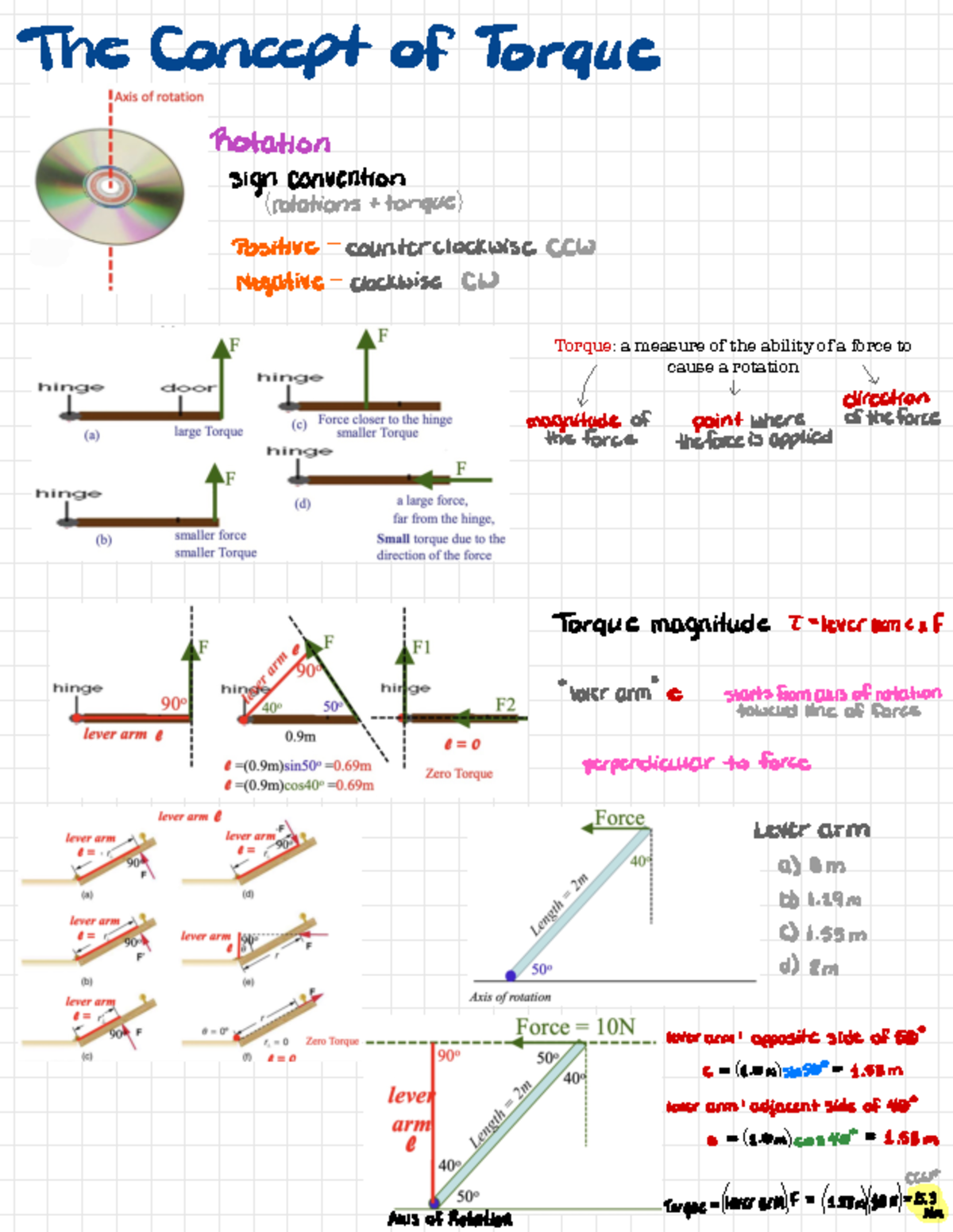 9Concept of Torque - Physics chapter lectures - Torque: a measure of ...