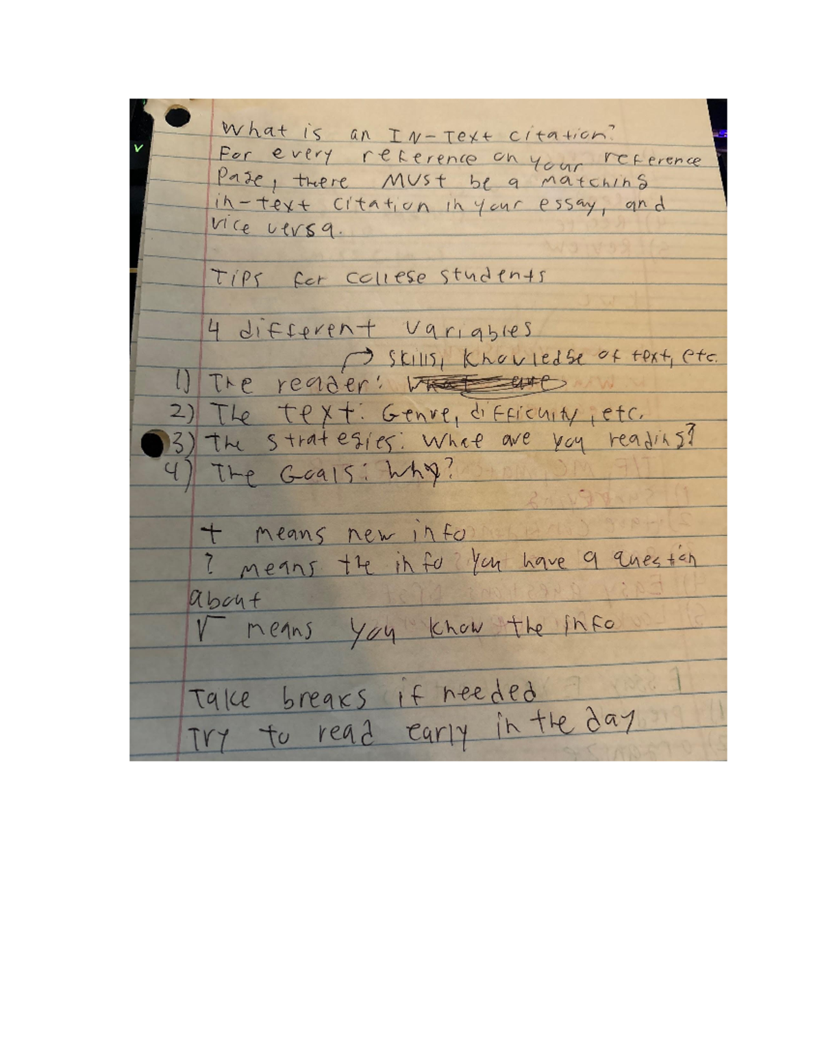 In-Text Citations Notes UNV-104 - what is an I citation? For every ...