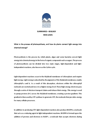 Assignments Week 1 Biology - BIOLOGY (BIO 006) ASSIGNMENTS – WEEK 1 ...