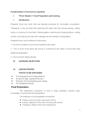 Lesson 5 Table Appointments - MODULE 1 – MIDTERM COLLEGE OF HOSPITALITY ...