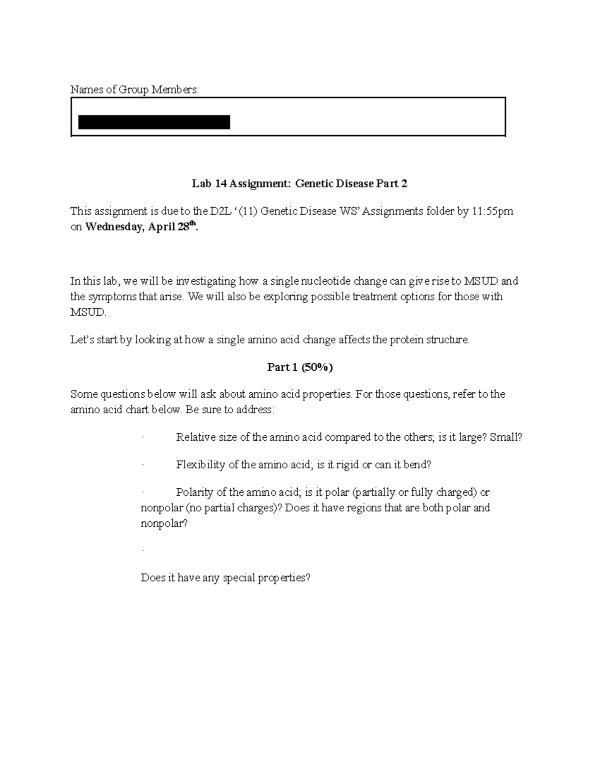 Lab 14 Assignment Genetic Disease Part 2 - In this lab, we will be ...