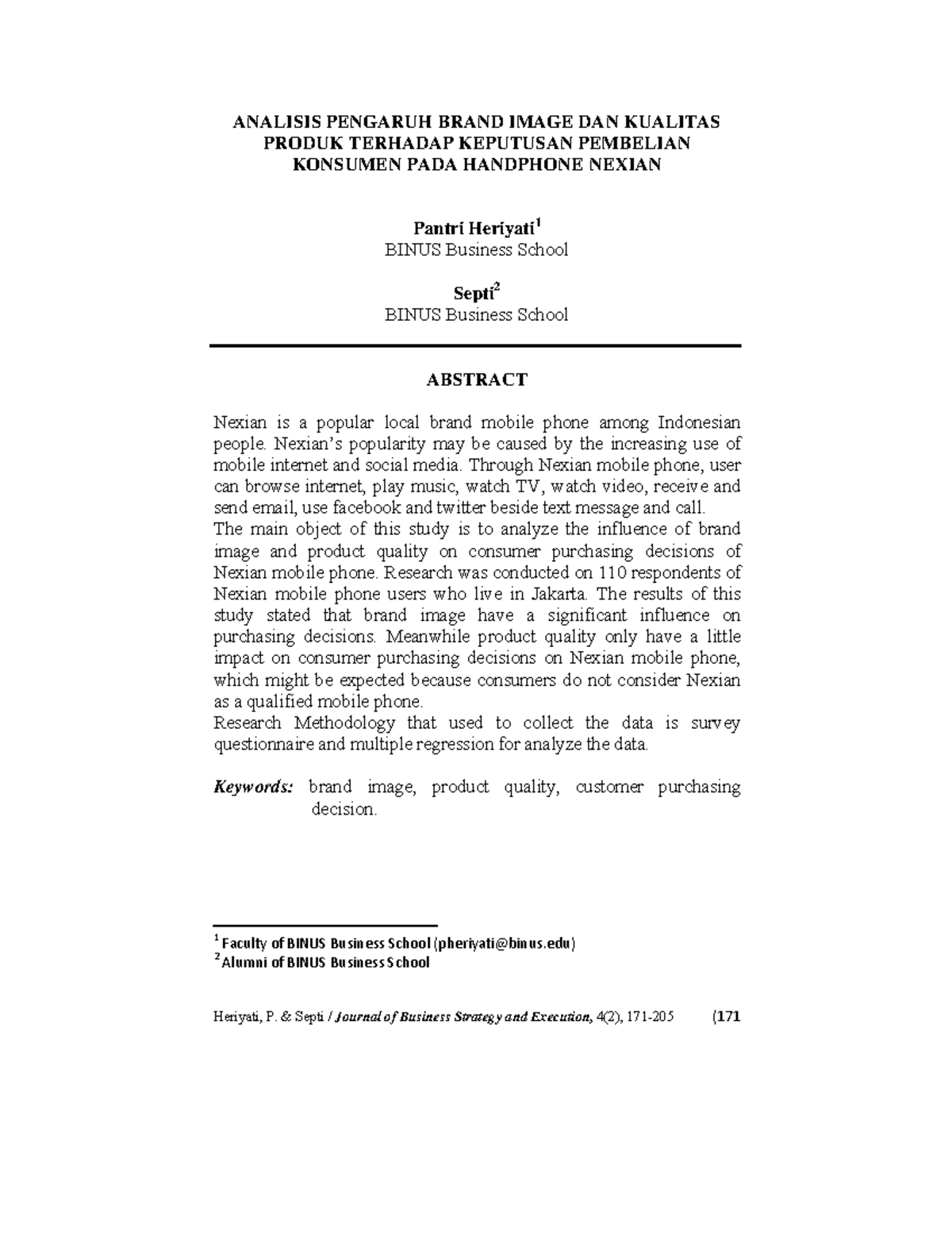 275-Article Text-553-1-10-2015 0113 - Heriyati, P. & Septi / Journal of ...