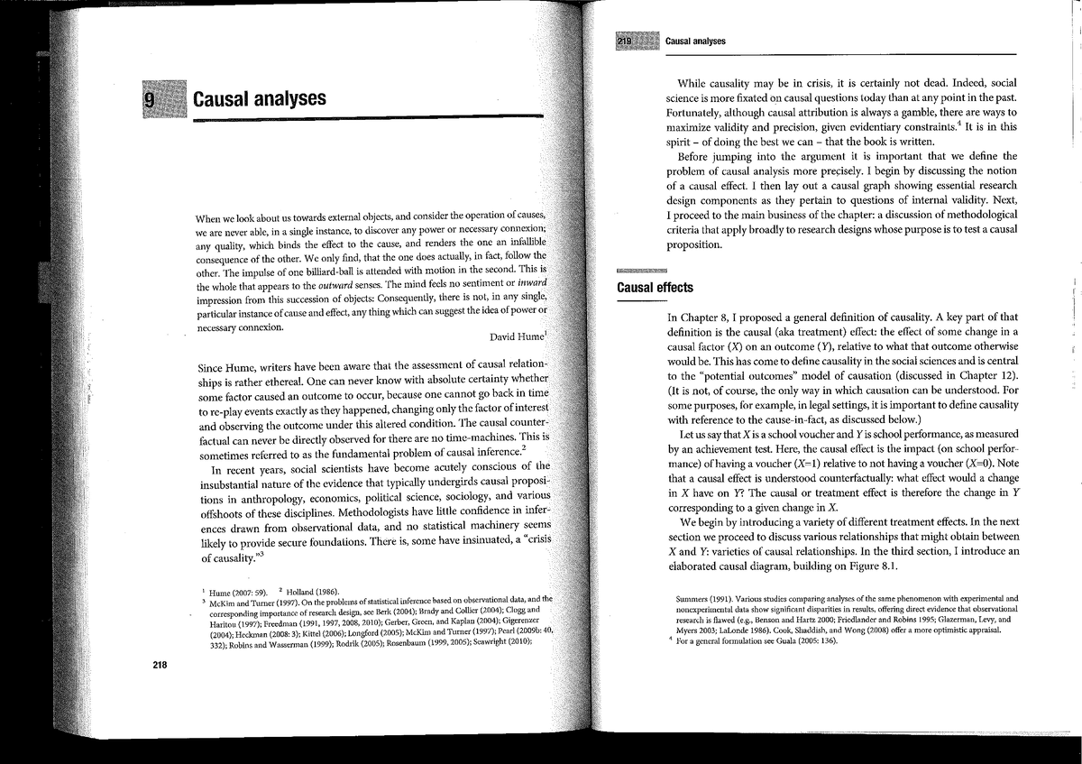 Gerring 2011 Cap 9 Causal Analyses 0710 - 219 Causal analyses While causality may be in crisis ...