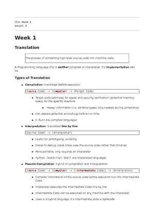 Week 2 Lecture notes for CSCC24 - title: Week 2 weight: 2 Week 2 ...